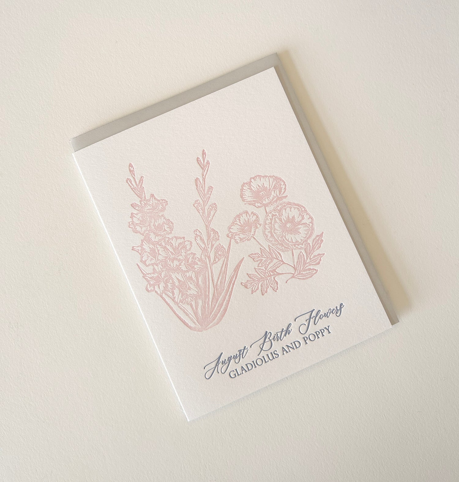 August Birth Flowers Letterpress Greeting Card | Birthday – Rust Belt Love