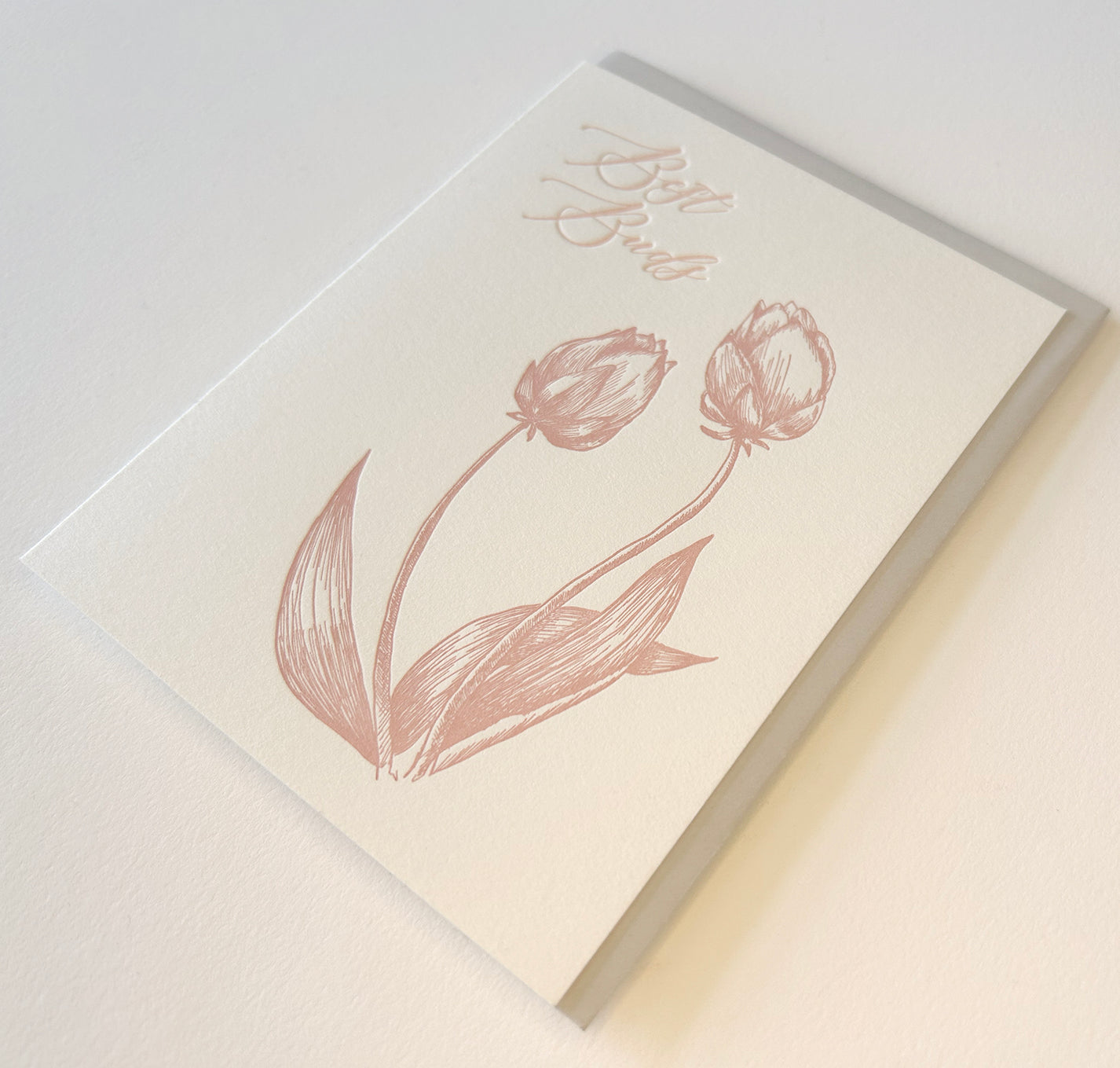 Best Buds Letterpress Greeting Card | Friendship – Rust Belt Love