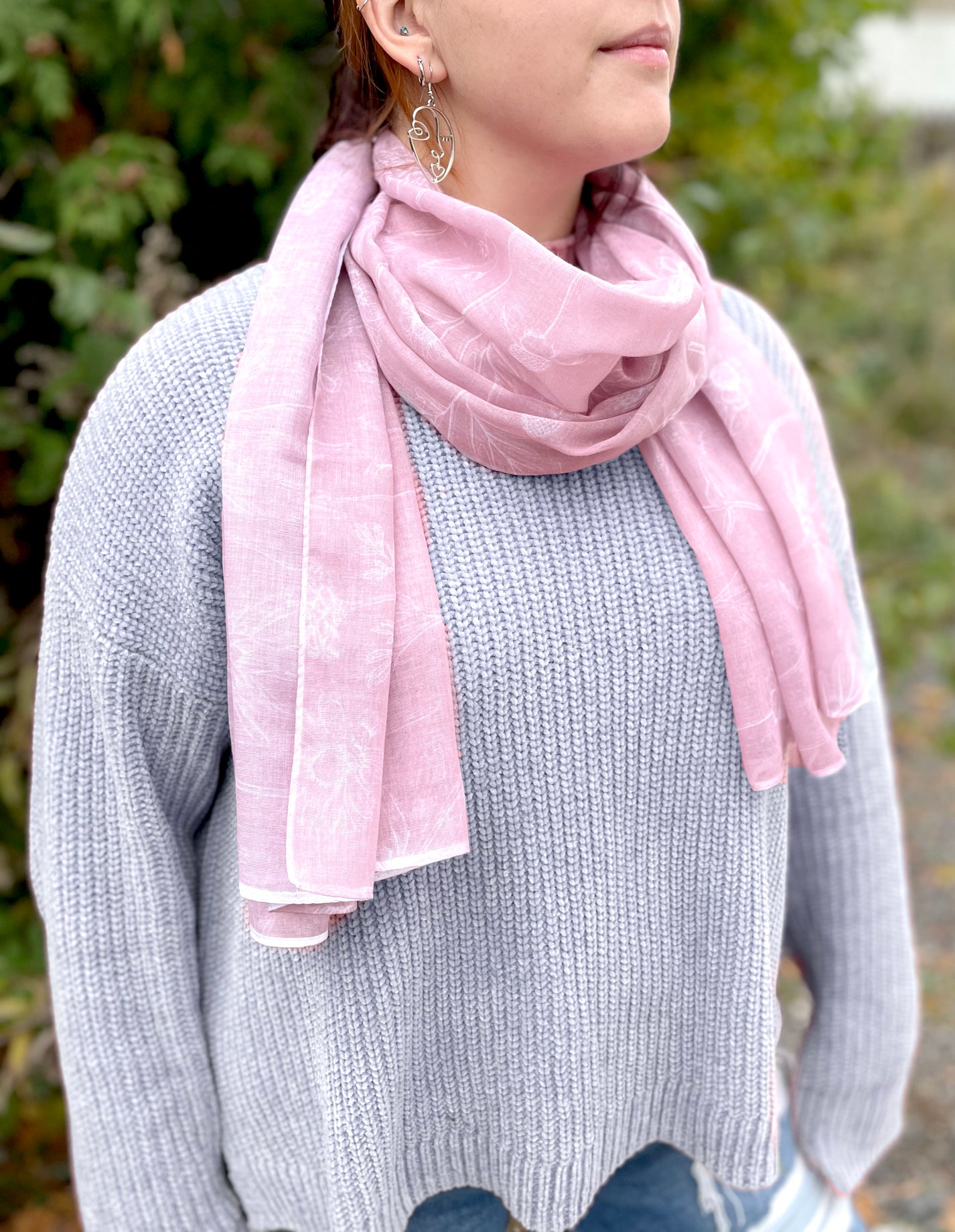 Blush Floral Scarf – Rust Belt Love