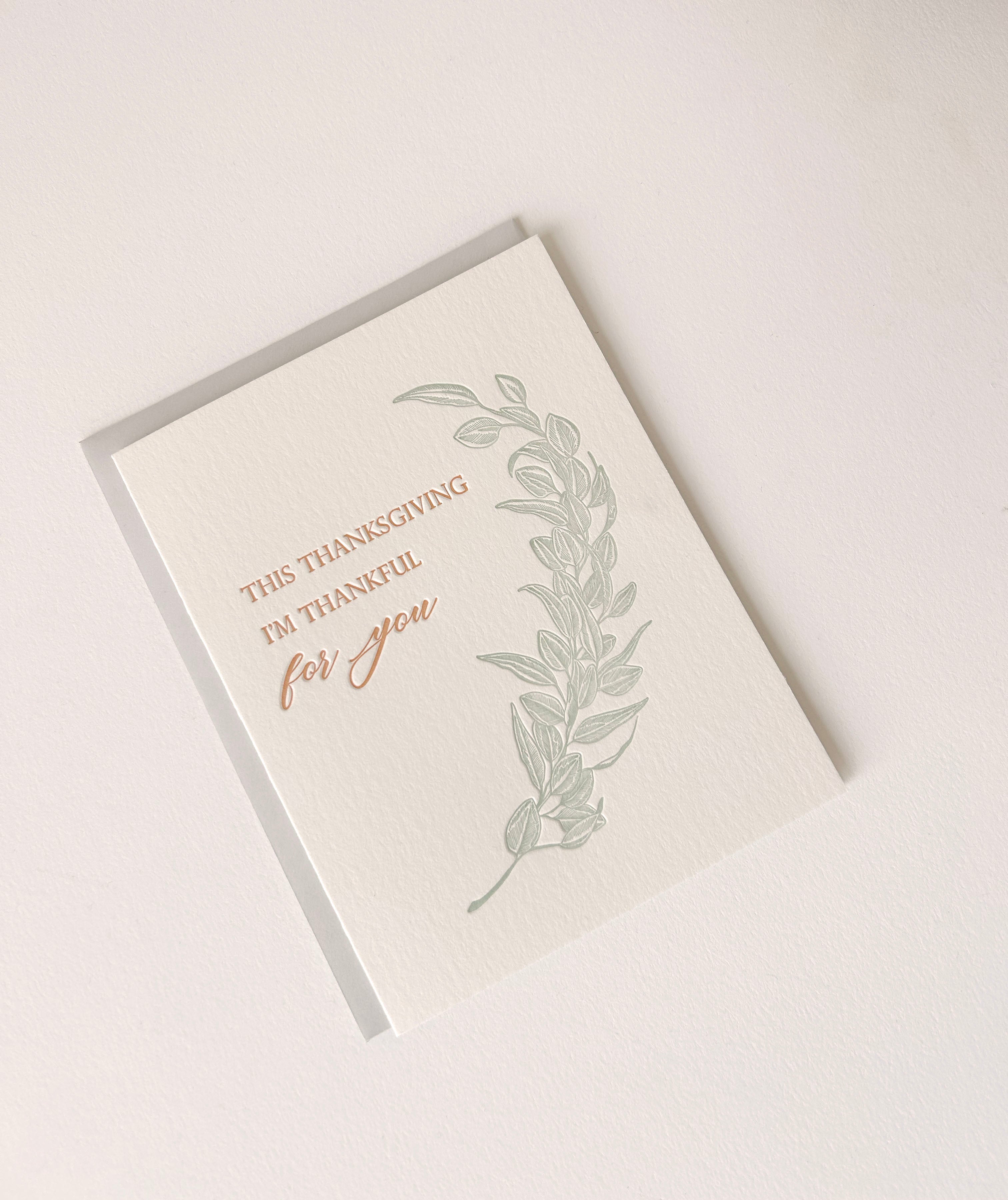 This Thanksgiving I'm Thankful For You Boxed Holiday Letterpress Cards ...