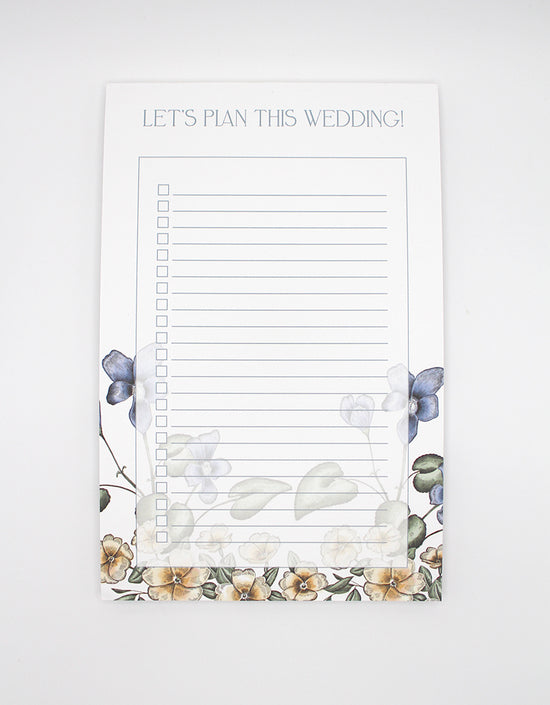 Let's Plan This Wedding Checklist Notepad – Rust Belt Love