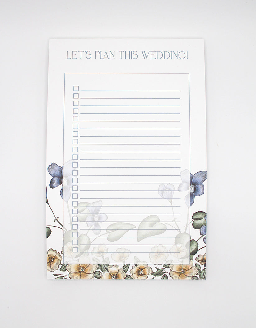 Let's Plan This Wedding Checklist Notepad – Rust Belt Love